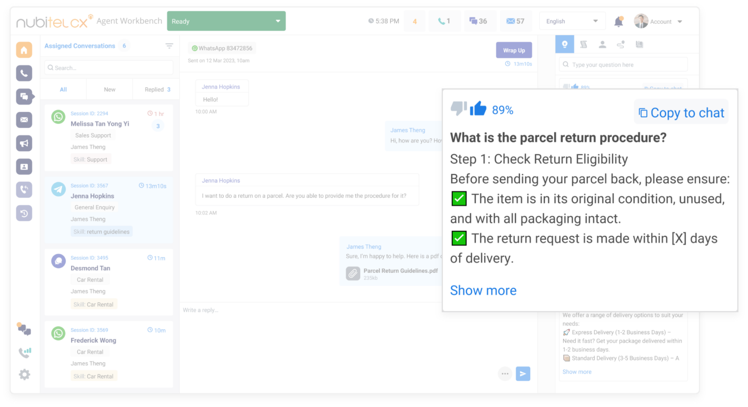 Agent Assist Software to Boost Agent Productivity | Nubitel